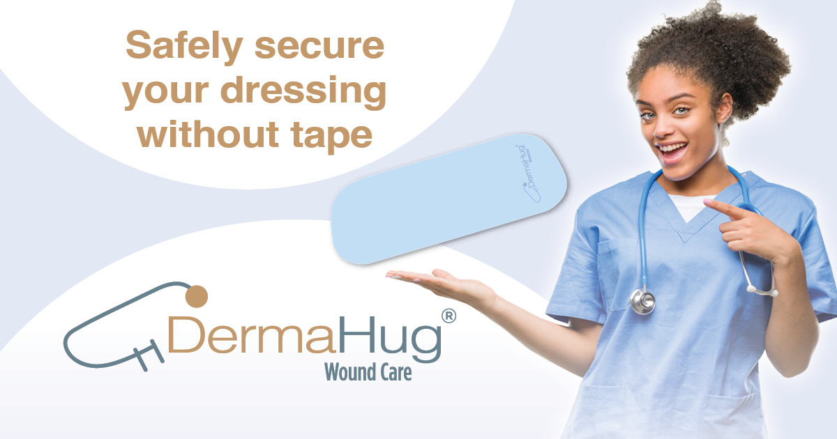 Ultra Wound Care DermaHug - Safely secure your dressing without tape ...